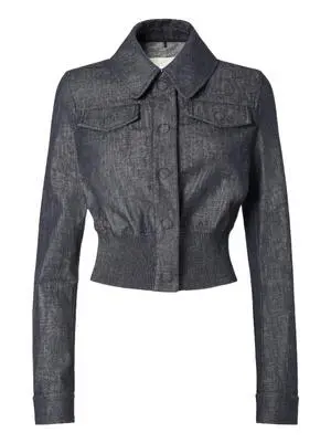 Fendi Light Chambray Bomber Jacket - Blue