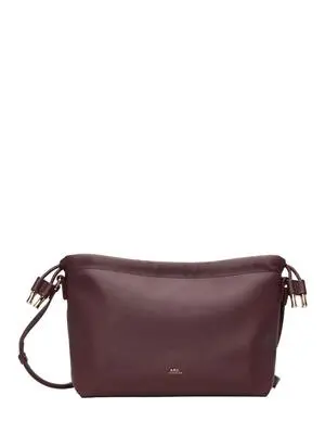 A.p.c. Logo-embossed Shoulder Bag - Brown