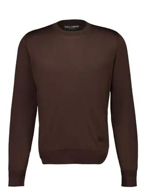 Dolce & Gabbana Long Sleeve Crewneck Jumper - Brown