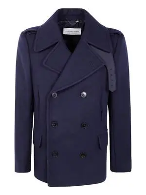 Dries Van Noten Double-breasted Long-sleeved Coat - Black