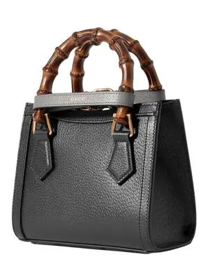 Gucci Mini Diana Top Handle Bag With Bamboo Handles - Black