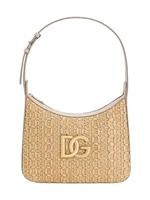 Dolce & Gabbana Woven Shoulder Bag - Beige