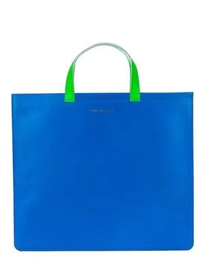 Comme Des Garçons Logo Tote Bag - Blue