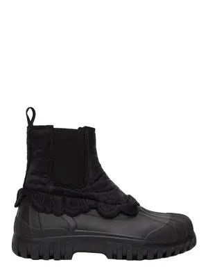 CECILIE BAHNSEN Cecilie Bahnsen Black Embroidered Paneled Ankle Boots