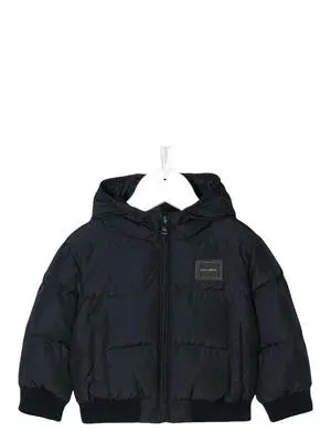 Dolce & Gabbana Padded Logo Down Jacket - Black