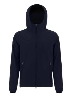 Herno Zip-up Hooded Jersey Jacket - Black