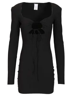 AMAZUIN Cut-out Mini Dress - Black