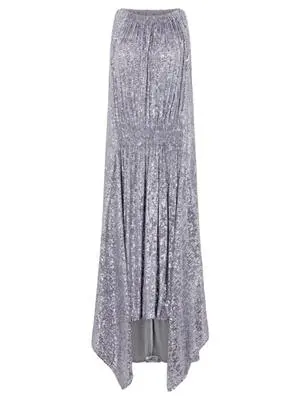 Rabanne Sequined High-low Dress - Silver