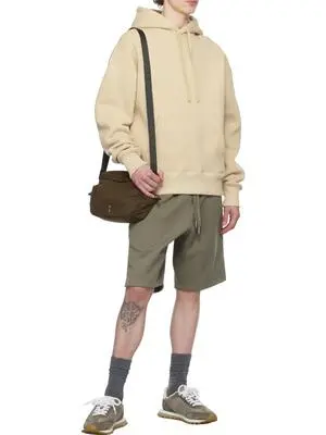 Ami Long-sleeved Drawstring Hoodie - White