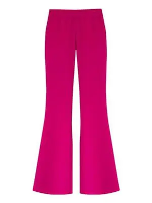 Dsquared2 Dsquared2 Logo Plaque Skinny Flared Trousers Pink