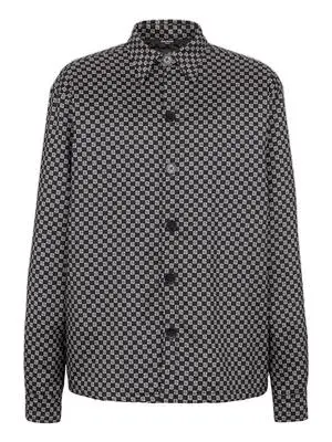 Balmain Monogram Nylon Overshirt - Black