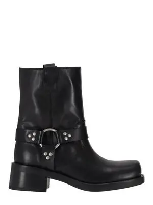 P.a.r.o.s.h Harness Studded Leather Boots - Black