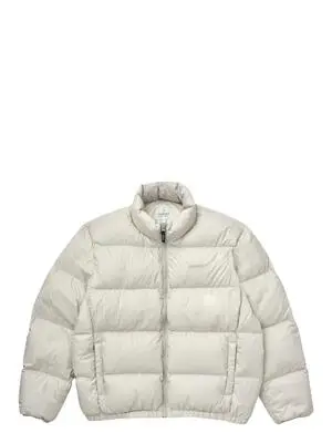 Gramicci Quilted Down Jacket With Stand Collar - Light Beige