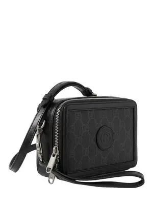 Gucci Logo Presbyopic Shoulder Bag - Black
