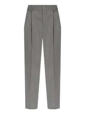Victoria Beckham Victoria Beckham Drop-Waist Straight-Leg Trousers Grey