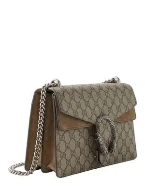 Gucci Gg Supreme Dionysus Small Shoulder Bag - Green