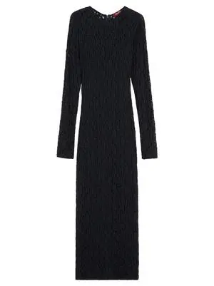 Max Mara Sarta Lace Crewneck Dress - Midnight Blue