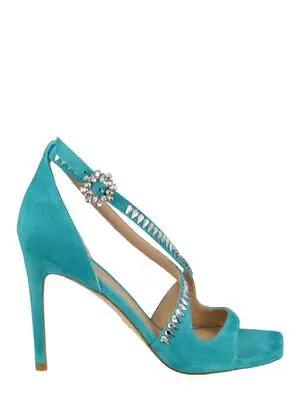 STUART WEITZMAN Stuart Weitzman Gemcut Embellished High Heeled Sandals Multicolor