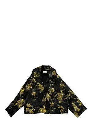 Dries Van Noten Long Sleeve Graphic Jacket - Black