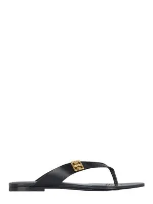 Givenchy 4g Liquid Thong Sandals - Black