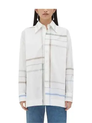 Bottega Veneta Handkerchief Splicing Shirt - White