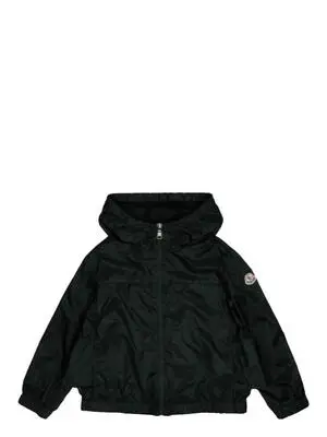 Moncler Hooded Zip-up Jacket - Black