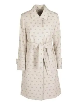 MAX MARA Max Mara Geometric Logo Print Belted Windbreaker