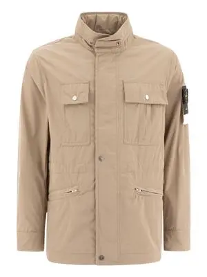 Stone Island Hooded Jacket - Desert