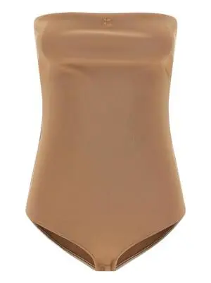 COURREGES Bustier Lingerie Jersey Bodysuit - Brown