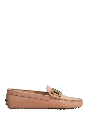 TOD'S Chain Link Detail Loafers - Brown