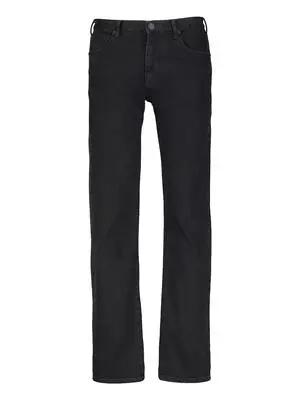Emporio Armani Logo Plaque Jeans - Black