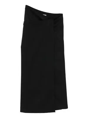 ENTIRE STUDIOS Asymmetric Wrap Skirt - Blackwool