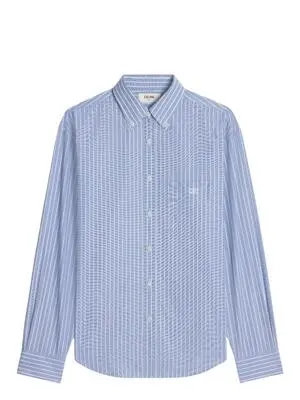 CELINE Celine Striped Cambridge Shirt In Chambray Cotton
