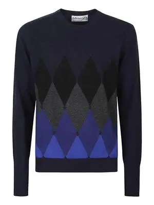BALLANTYNE Graphic-printed Crewneck Jumper - Black