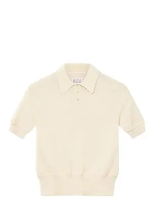 MAISON MARGIELA Knit Polo Shirt - Nude