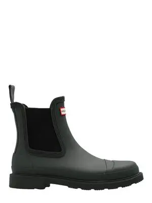 Hunter Logo Short Boots - Black
