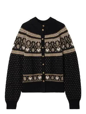 KHAITE Khaite Long-Sleeved Knitted Shirt With Pattern