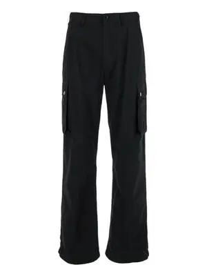 Celine Cotton Linen Cargo Pants - Black