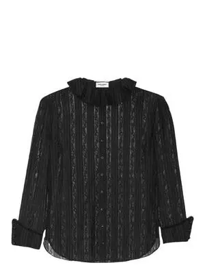 Saint Laurent Lace Shirt - Black