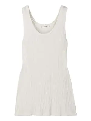 THE ROW Sleeveless Crew Neck Vest - White