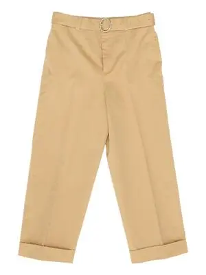 JIL SANDER Mid-rise Belted Trousers - Nude