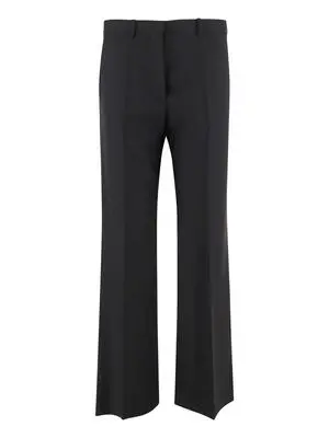 THE ROW Albereta Straight Leg Pants - Black