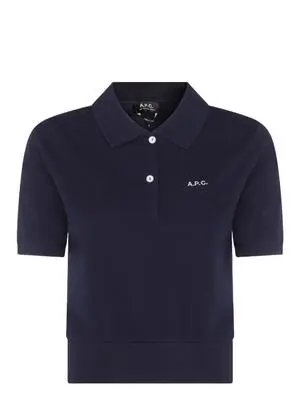 A.p.c. Short Sleeve Polo Shirt - Black