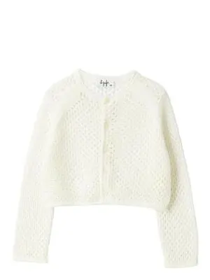 IL GUFO Il Gufo Button-Front Open-Knit Cardigan