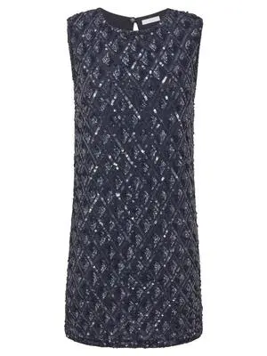 P.a.r.o.s.h Sequin Mini Dress - Blu