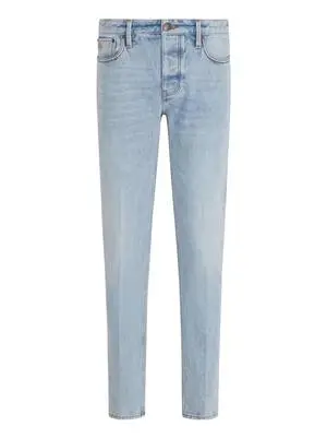 Emporio Armani J75 Slim-fit Jeans In Selvedge Denim - Blue