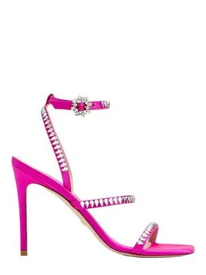 STUART WEITZMAN Embellished Stiletto Sandals - Pink