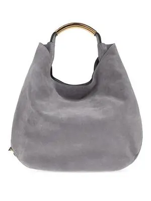 Moschino Moschino Top Handle Handbag With Side Logo Gray