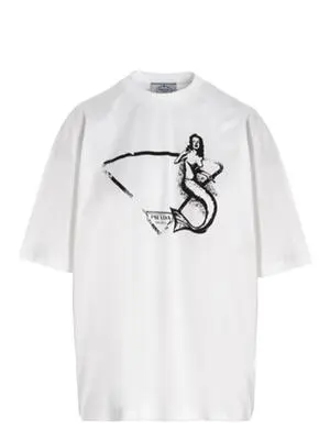 Prada Printed T-shirt - White