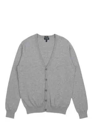 Emporio Armani V-neck Knitted Cardigan - Gray